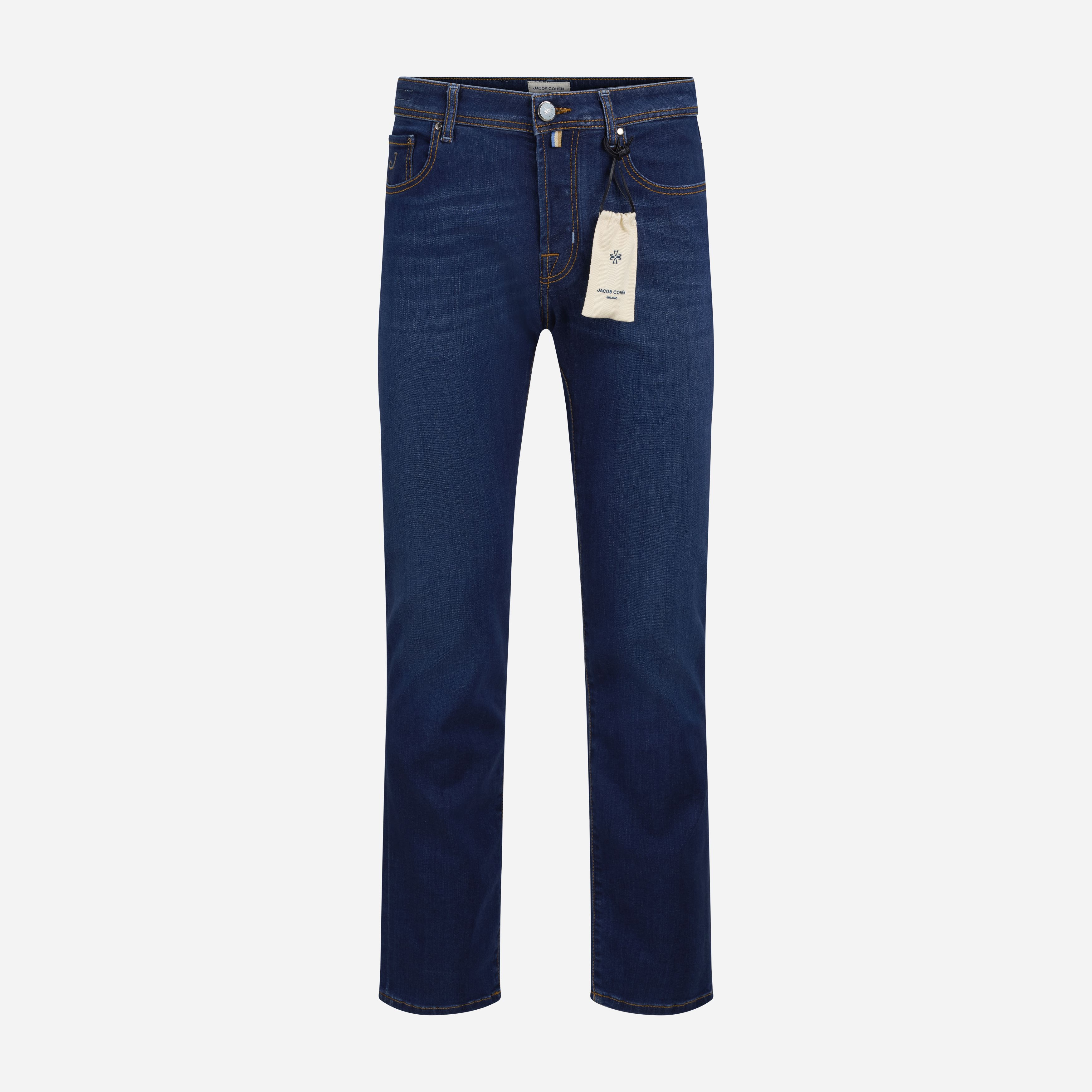 Bard Slim Fit Stretch Jeans - Dark Blue Washed | Jacob Cohen